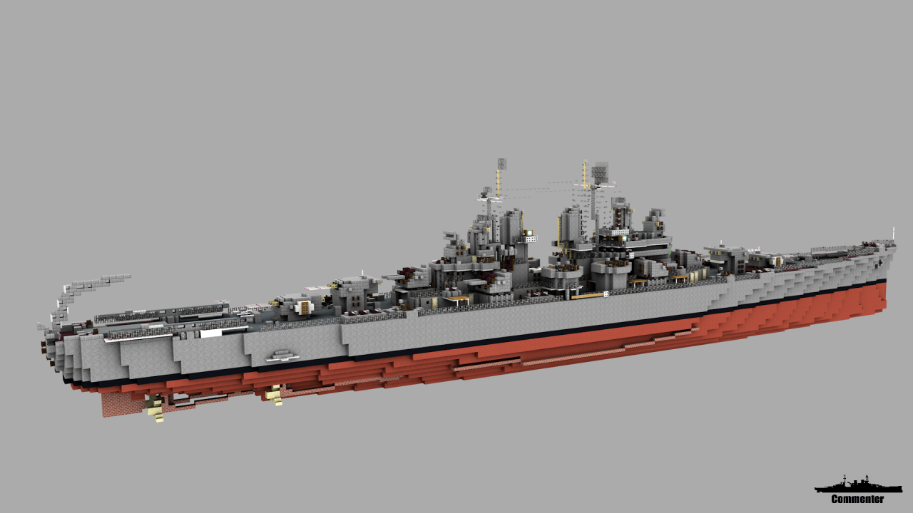 USS Cleveland 1:1 scale Minecraft Map