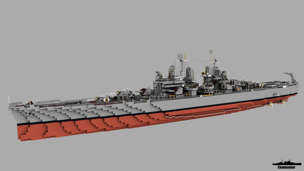 USS Cleveland 1:1 scale Minecraft Map