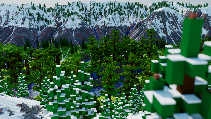 Jungle River Valley Custom Terrain Minecraft Map