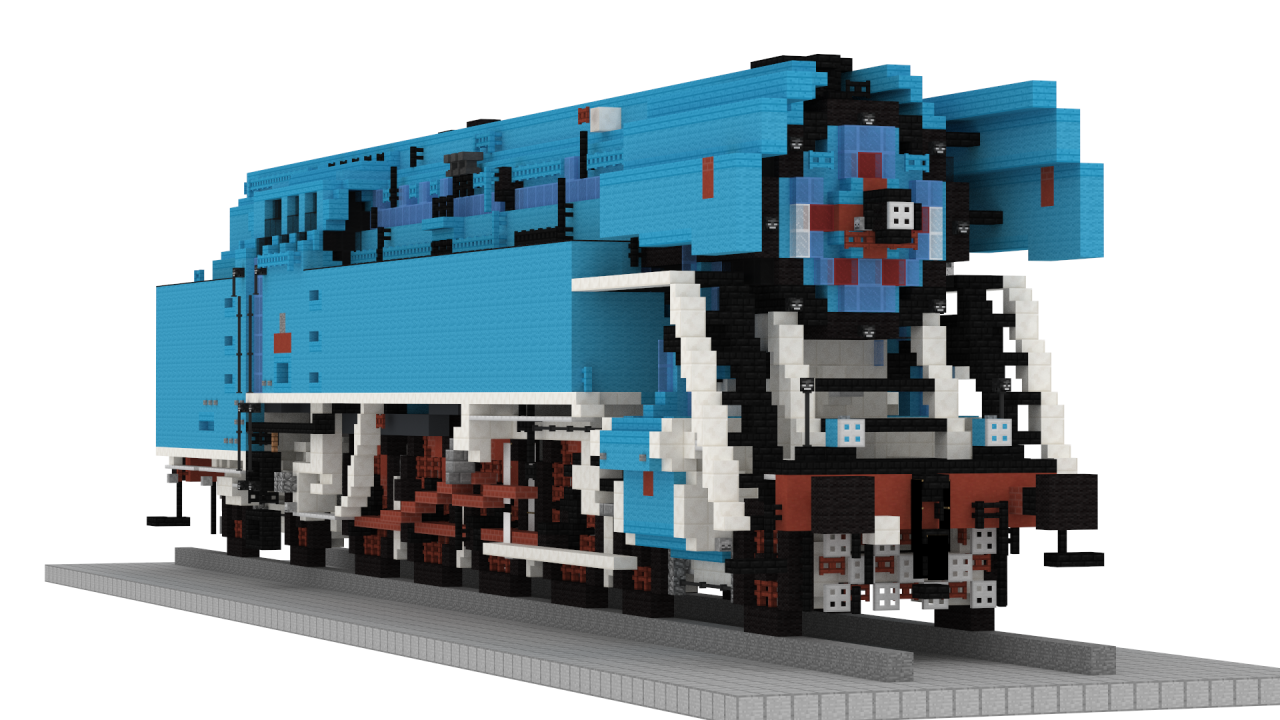 ČSD 477.043 papoušek | 5:1 Steam Locomotive Minecraft Map
