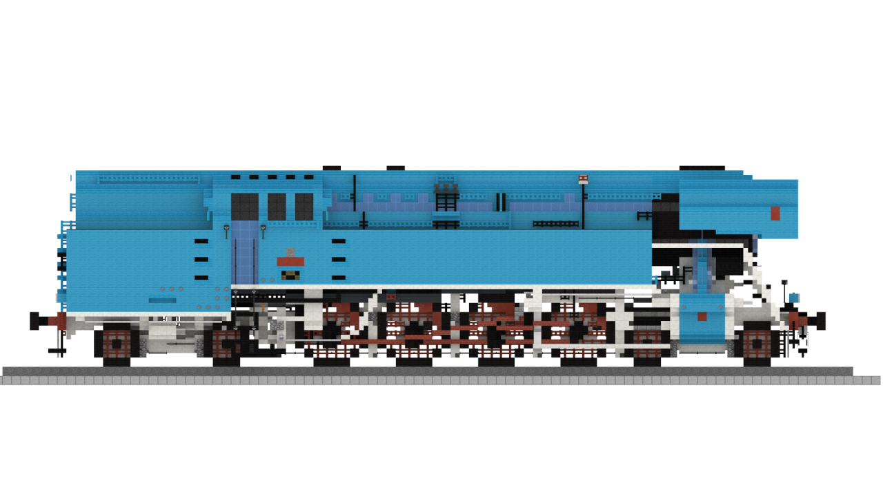 ČSD 477.043 papoušek | 5:1 Steam Locomotive Minecraft Map