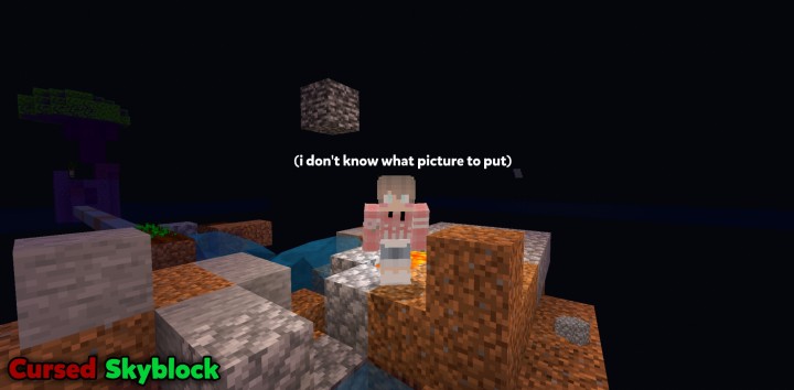Cursed Skyblock Minecraft Map