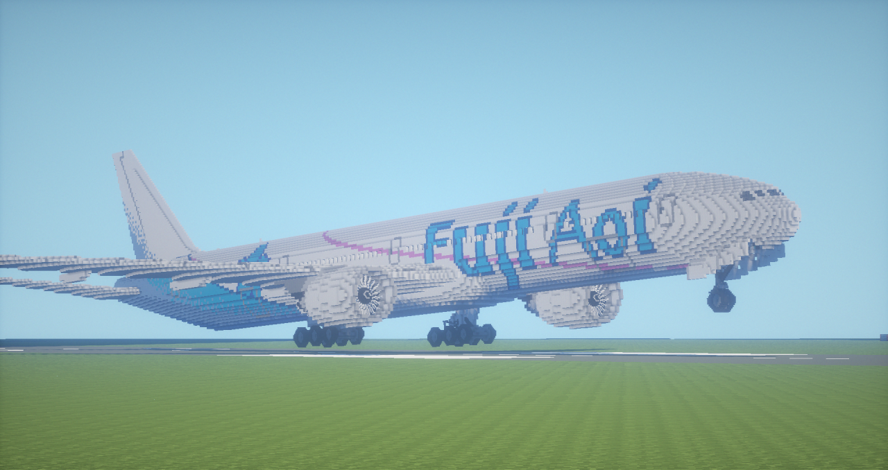 Boeing 777-300ER 5x scale Minecraft Map