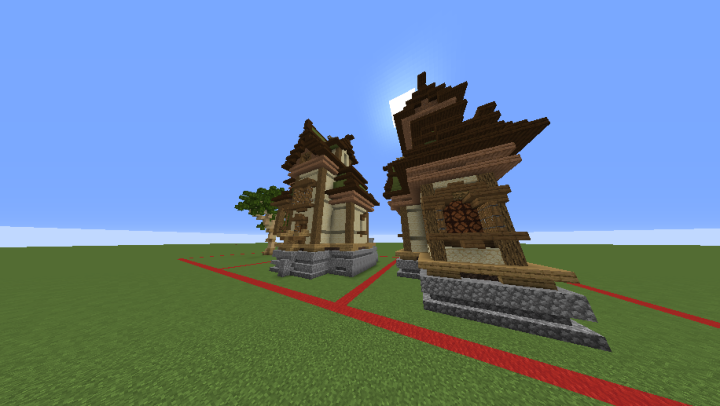 Medieval Houses + Tree | Pack - 04 Minecraft Map