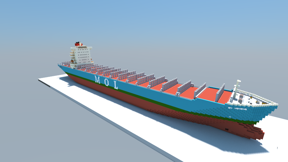 MOL Experience (1:1 Scale Container Ship) Minecraft Map