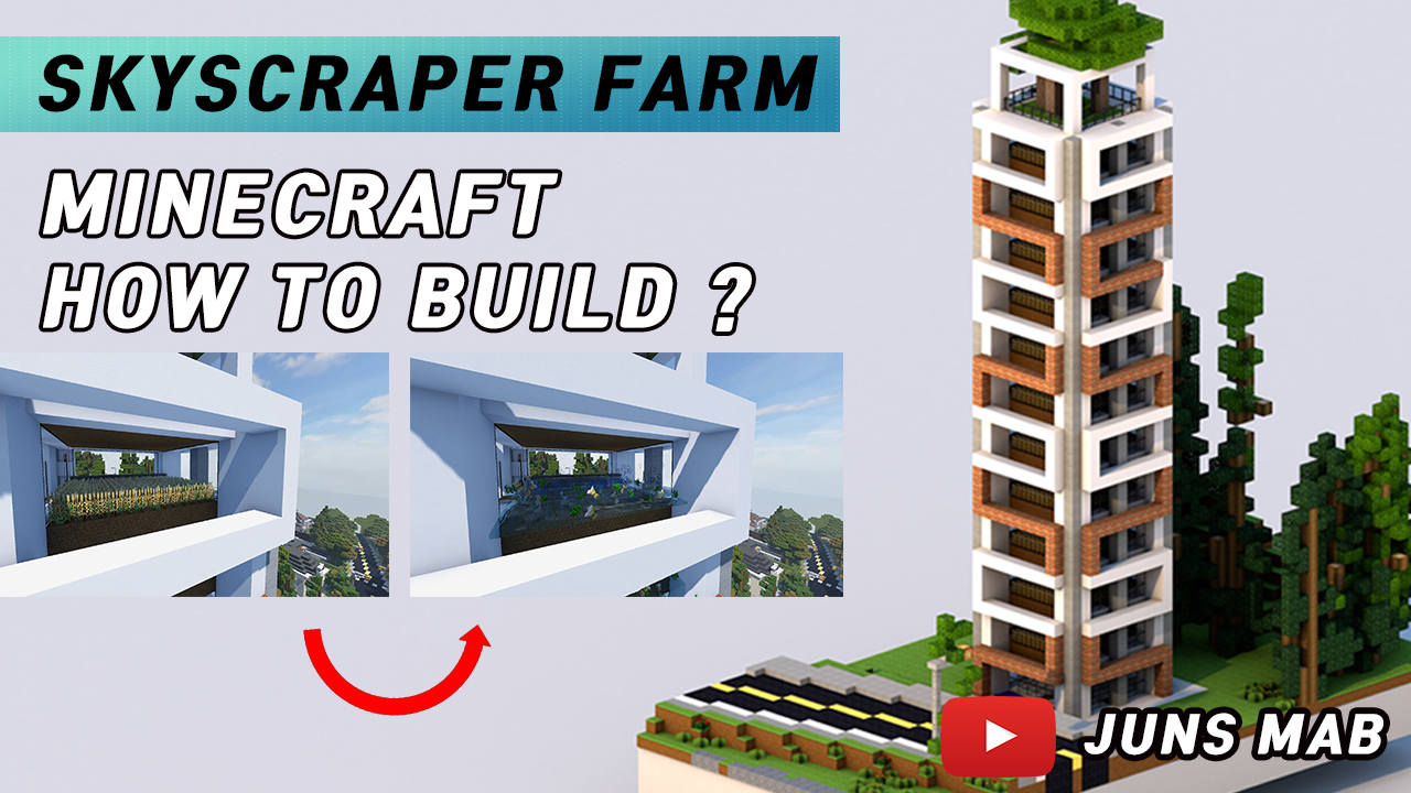 Skyscraper Farm Design Minecraft Map