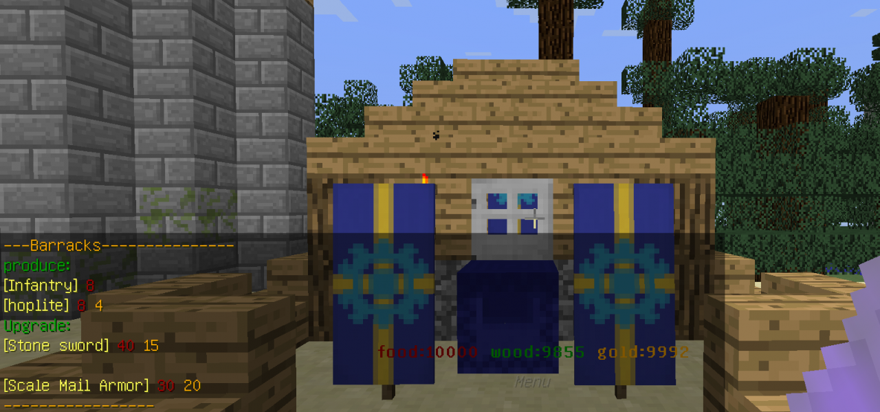 AOE2 - real time strategy game - can play with AI or player Minecraft Map