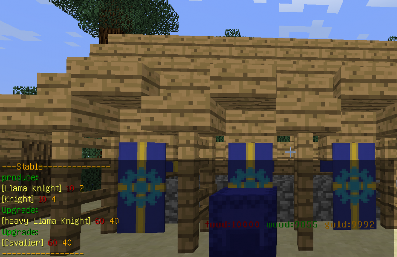 AOE2 - real time strategy game - can play with AI or player Minecraft Map