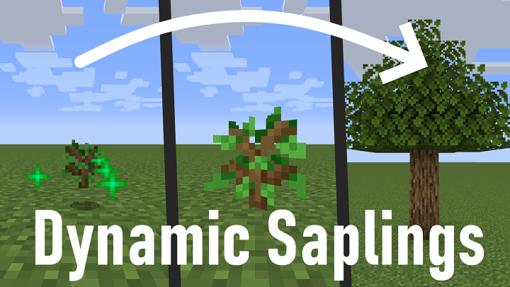 SAPLINGS PLANT THEMSELVES! | Dynamic Saplings Data Pack Minecraft Data Pack
