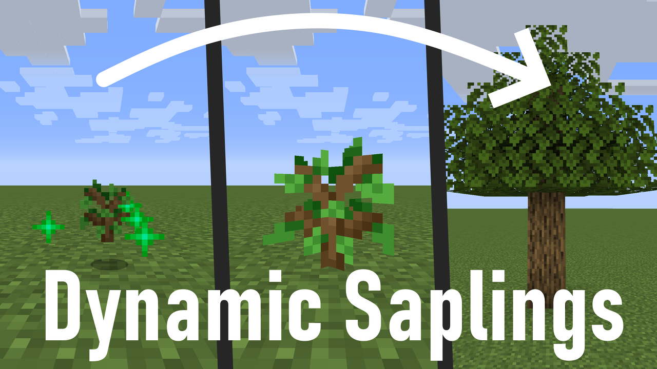 SAPLINGS PLANT THEMSELVES! | Dynamic Saplings Data Pack Minecraft Data Pack