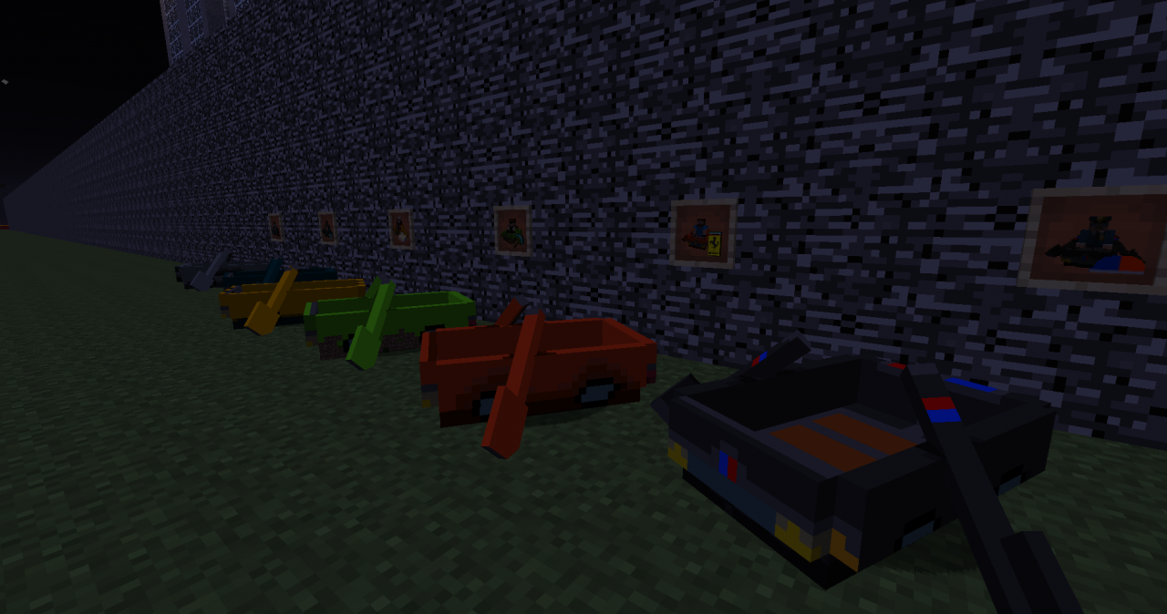 Boat Car Race Minecraft Texture Pack