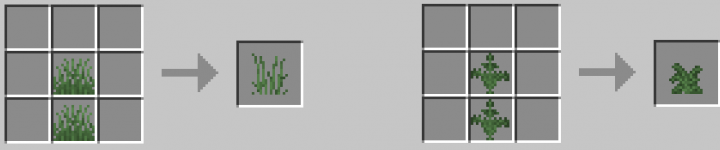 Mlogo's Craftable Tall Grass & Ferns Minecraft Data Pack