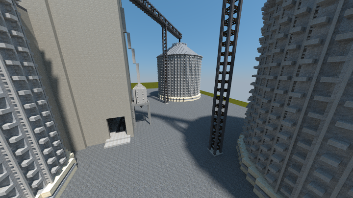 Grain elevator with Semi finished interior [With download] Minecraft Map