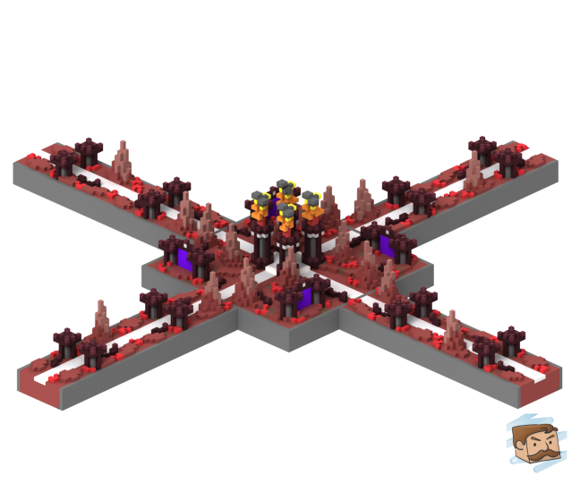 HCF Nether Spawn [50x50] Minecraft Map
