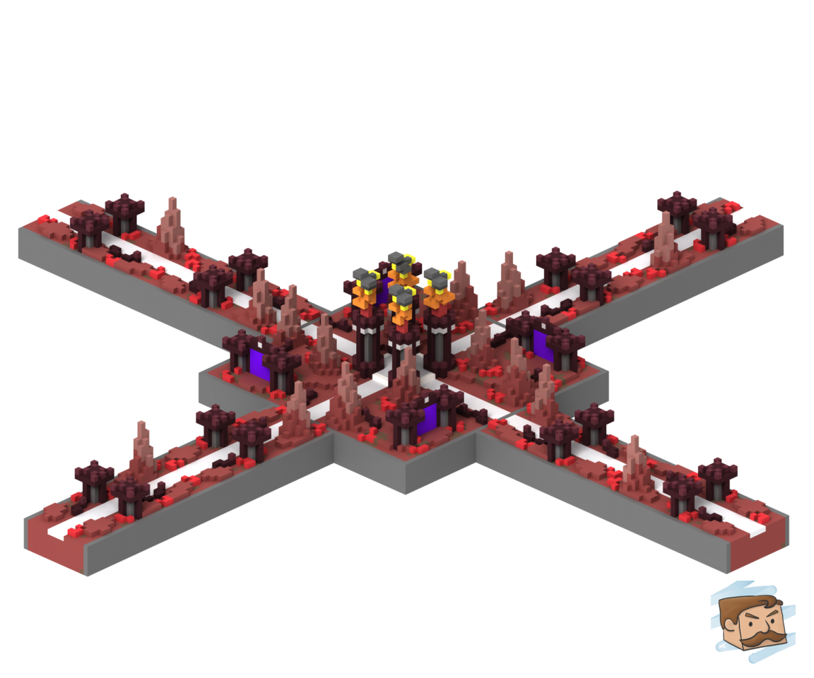 HCF Nether Spawn [50x50] Minecraft Map