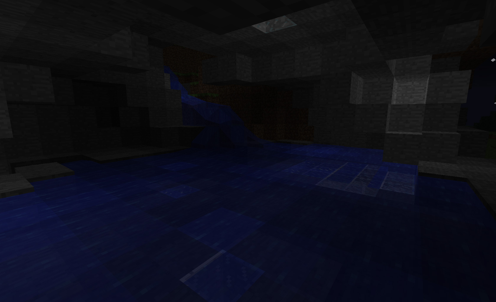 Hot Spring Pool inside a Hill Minecraft Map