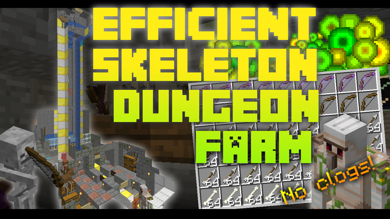 1.14.4+ EFFICIENT Skeleton Dungeon Farm (May be possible in 1.13 ...