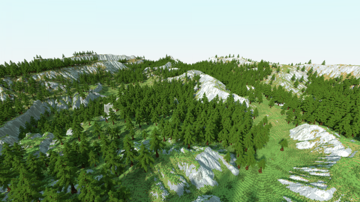 Forest map by Dyl_Art [WorldMachine & WorldPainter] Minecraft Map