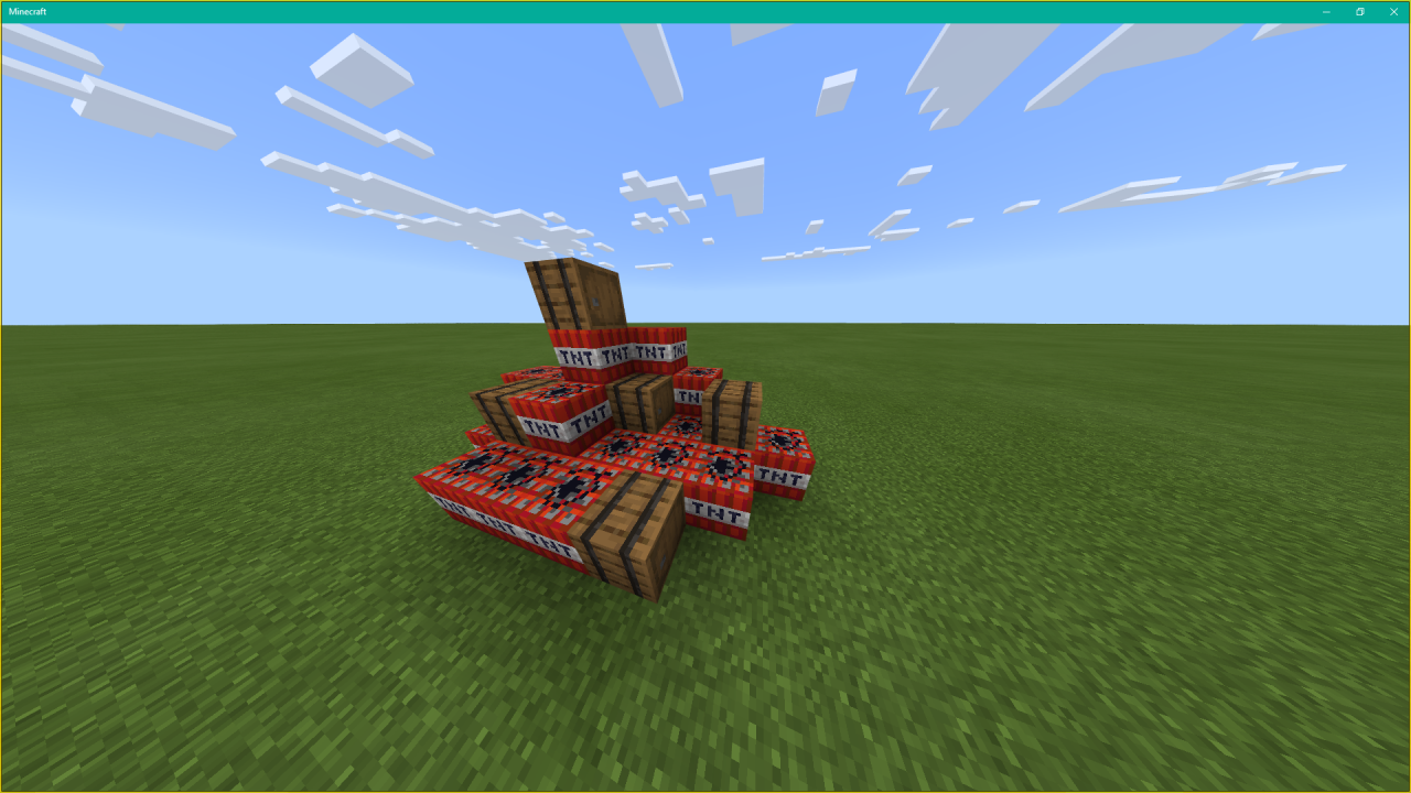 Realistic TNT Pile Minecraft Project