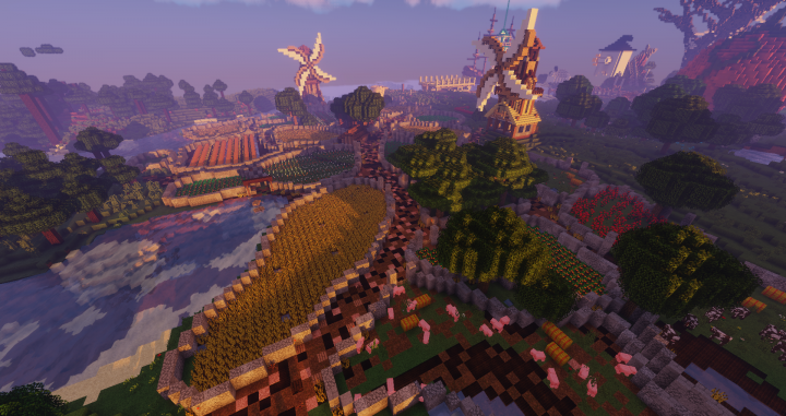 Spawn town Minecraft Map