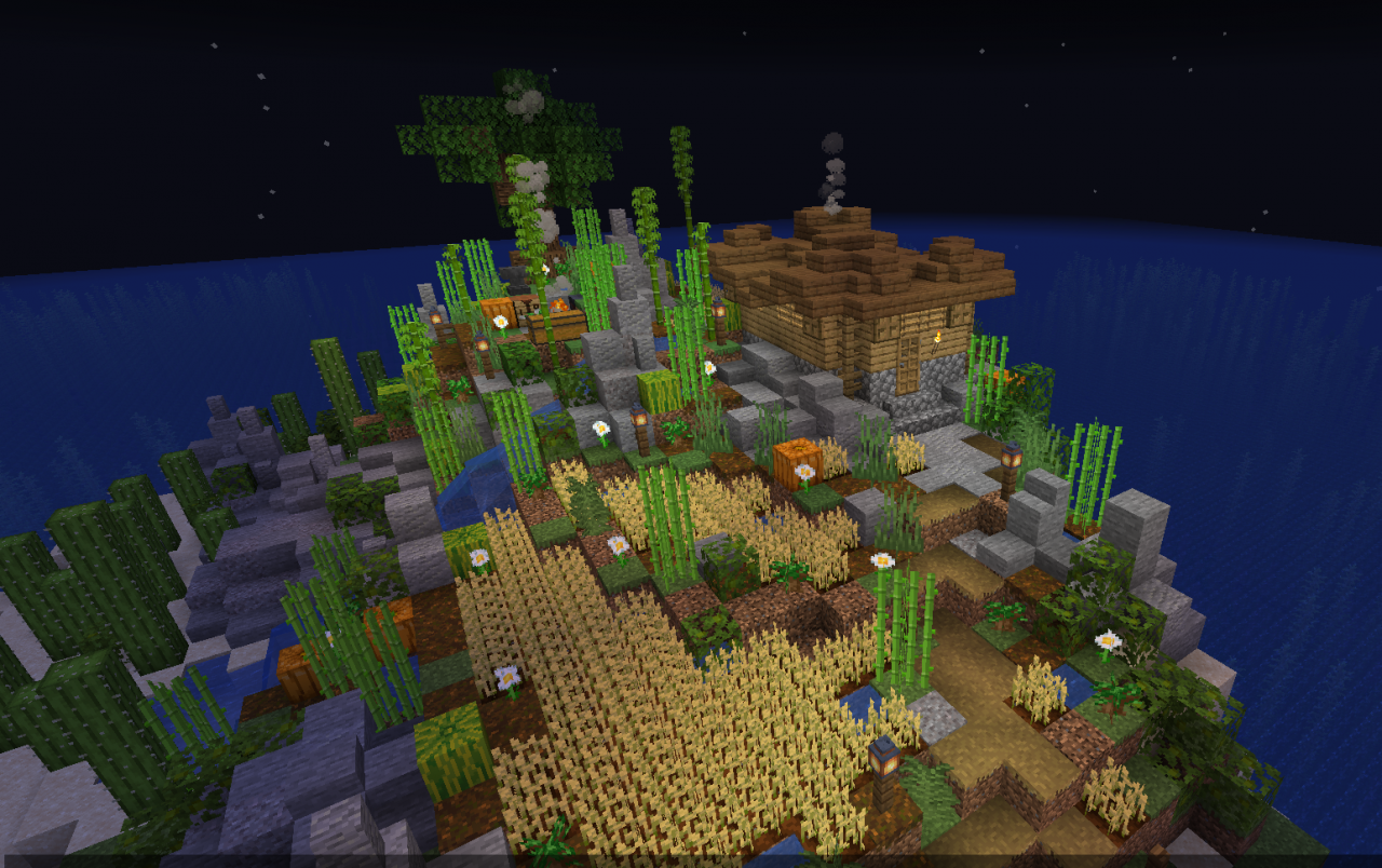 over grown island Minecraft Map
