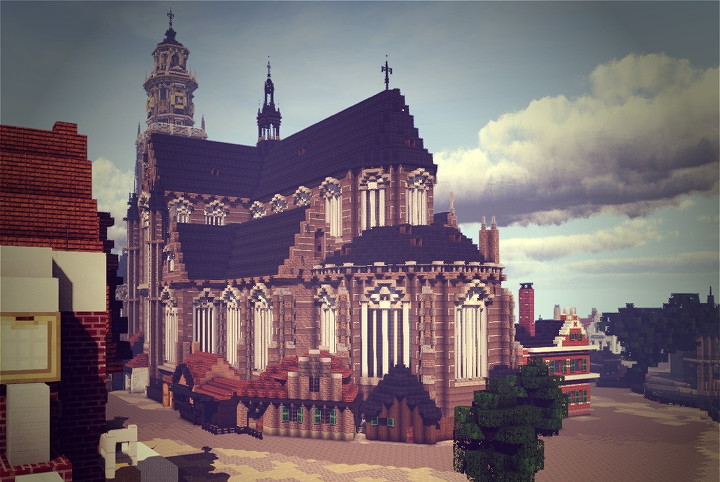 Grote of Sint Laurenskerk, Rotterdam, Zuid Holland, Netherlands ...