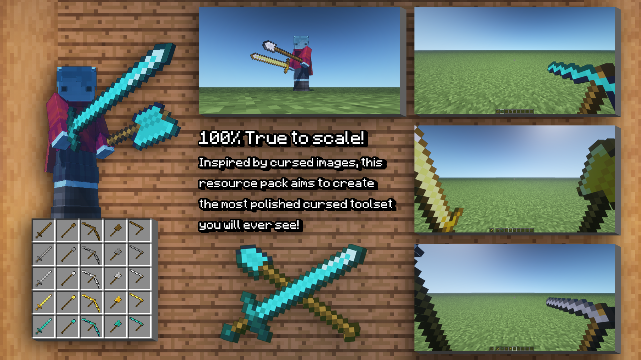 Spzi's Exaggerated Tools Minecraft Texture Pack