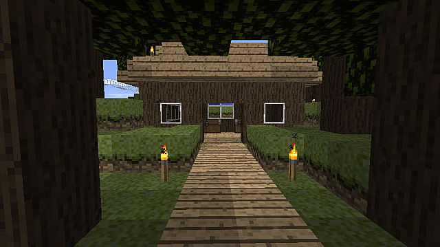 Floating Island Cabin Minecraft Map