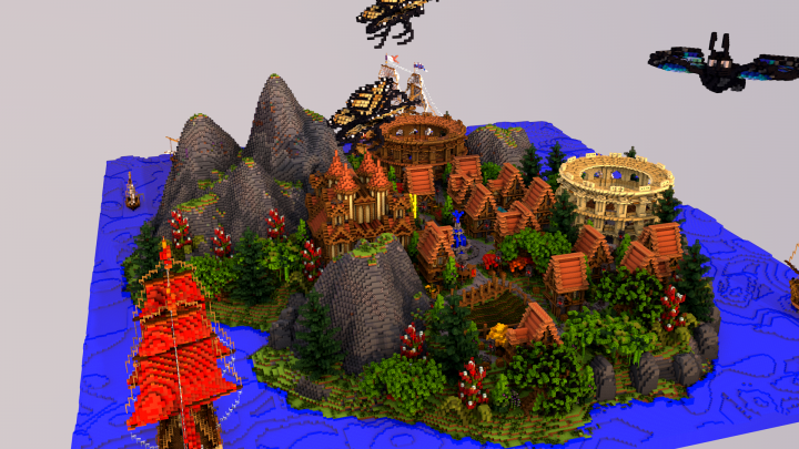 The Island of Civilization Minecraft Map