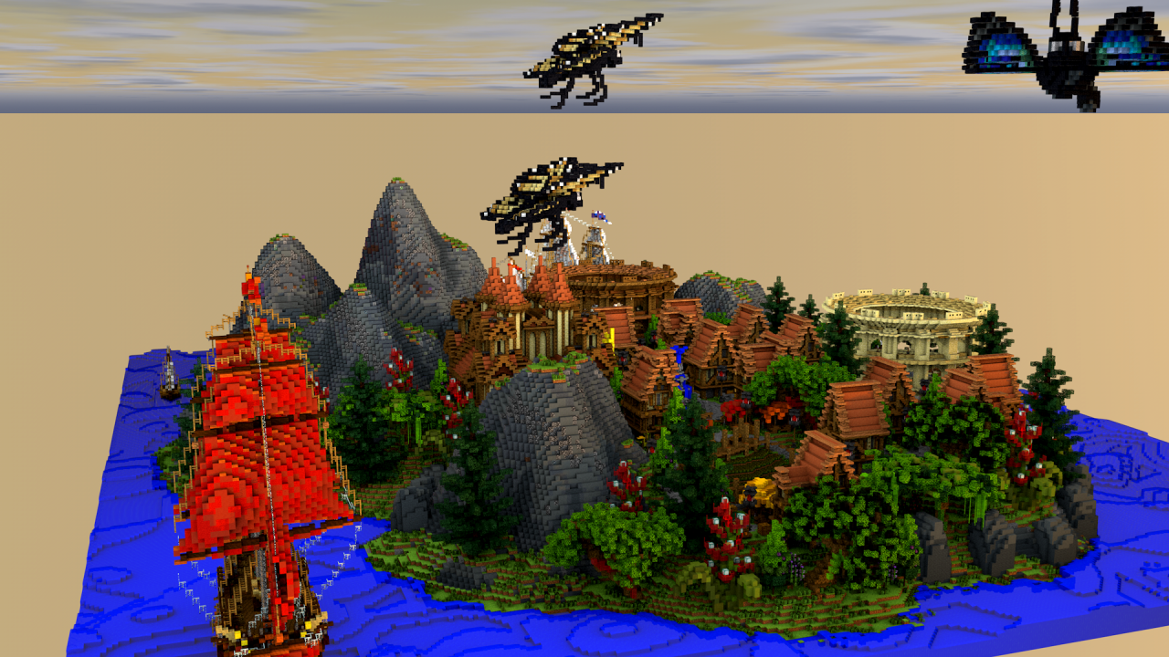 The Island of Civilization Minecraft Map