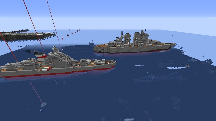 Battleship HMS King George V (Movecraft/Navycraft) WarShip Minecraft Map