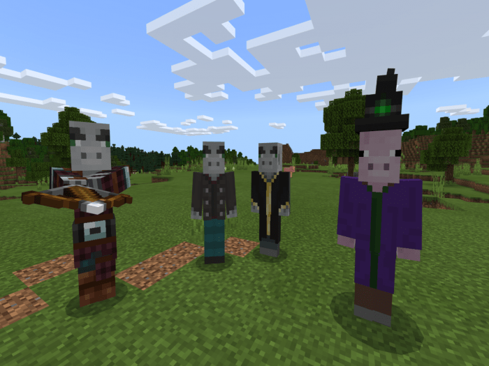 Pig Villagers Addon (Bedrock/Pocket Edition) Minecraft Texture Pack