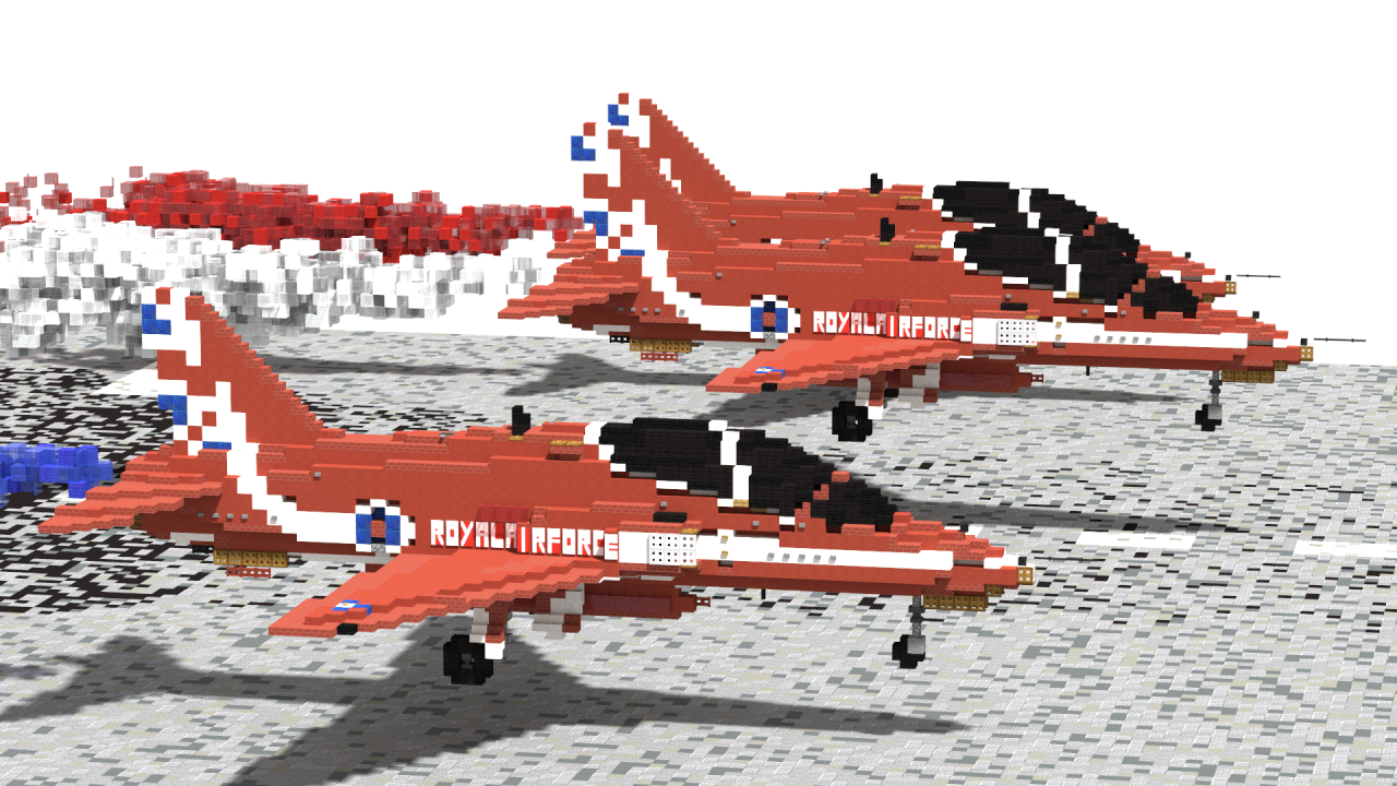 RAF Red Arrows | 5:1 Diorama Minecraft Map