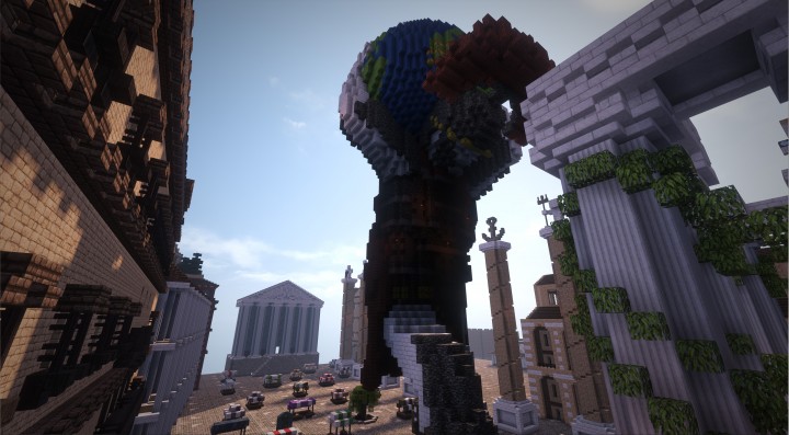 Rom huge soldier statue + Timelapse Minecraft Map