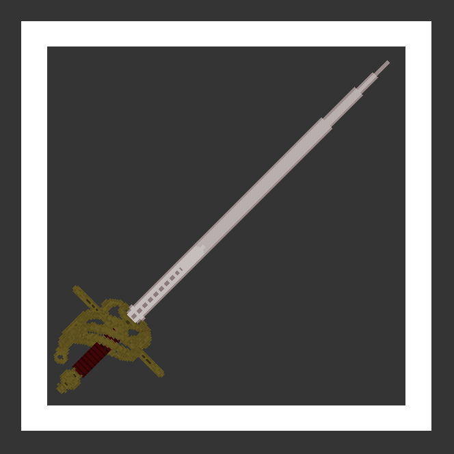 Custom 3D Sword (Rapier) Minecraft Texture Pack