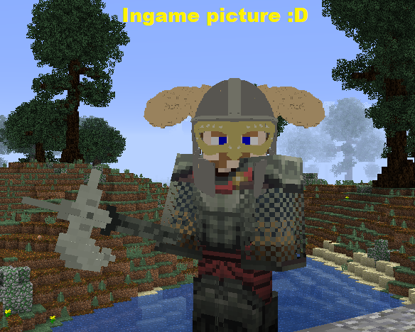 3D Viking Medieval Helmet Minecraft Texture Pack