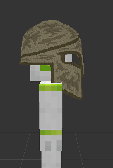 Custom 3D Greek Helmet Minecraft Texture Pack