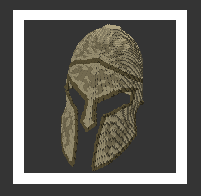 Custom 3D Greek Helmet Minecraft Texture Pack