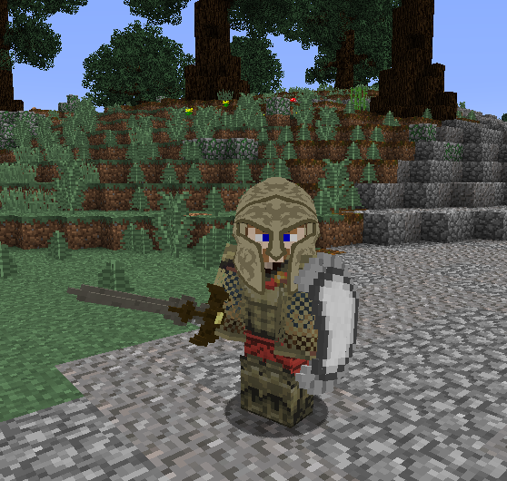 Custom 3D Greek Helmet Minecraft Texture Pack