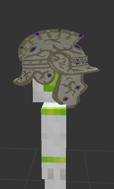 Custom 3D Helmet Minecraft Texture Pack