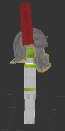 Custom 3D Roman Helm Minecraft Texture Pack