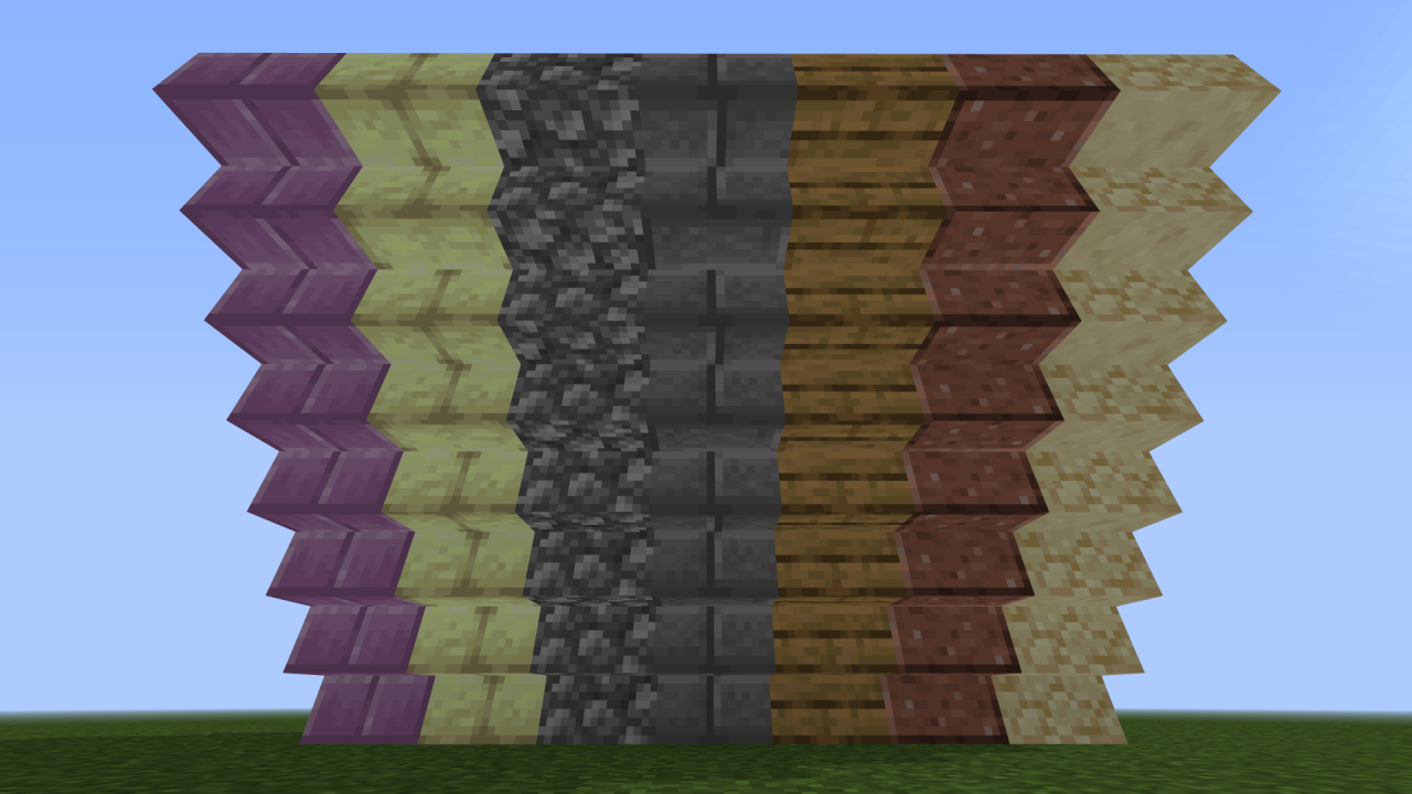 Stair & Slab texture offset Minecraft Texture Pack