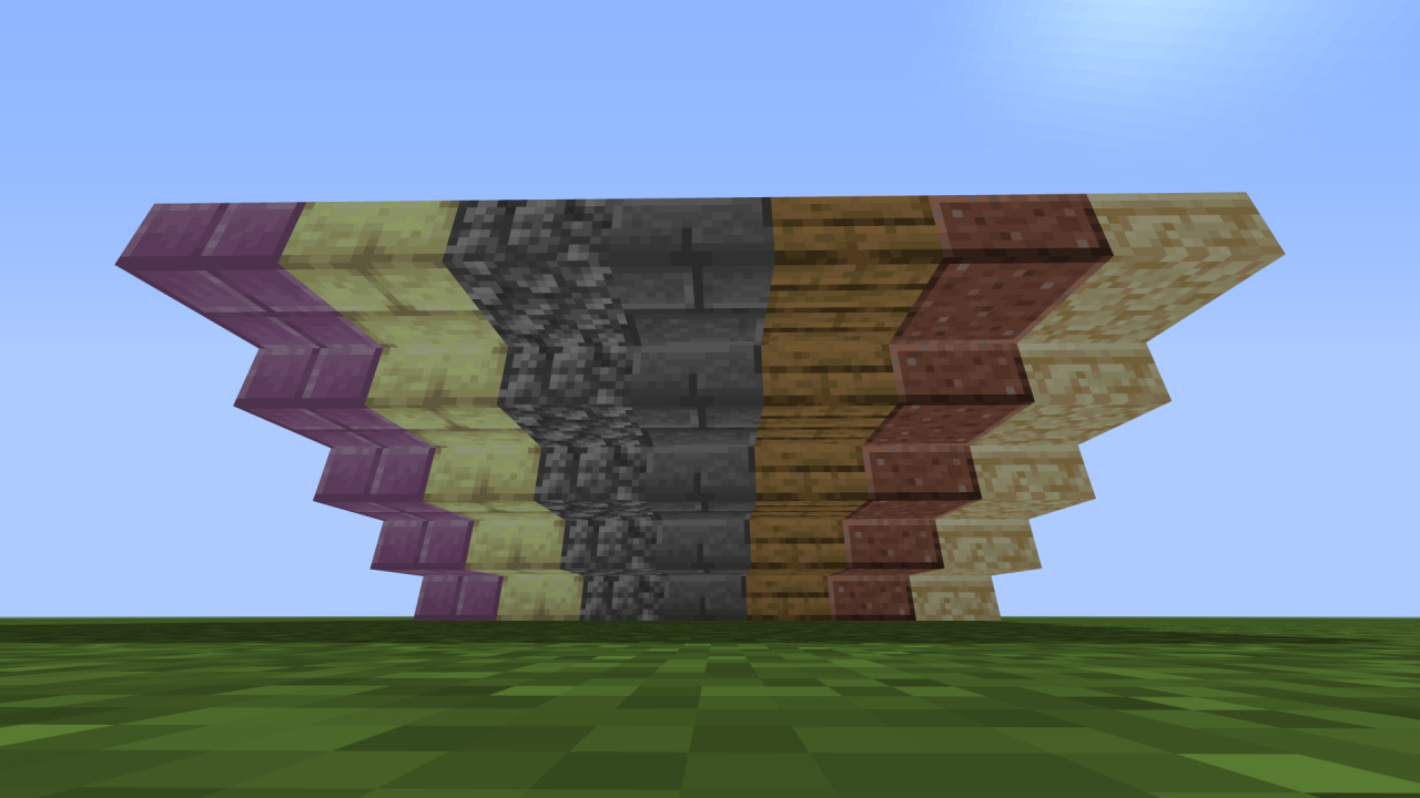 Stair & Slab texture offset Minecraft Texture Pack