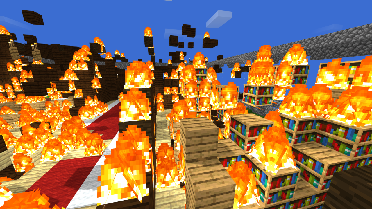 Flamier Flames (new fire model) Minecraft Texture Pack