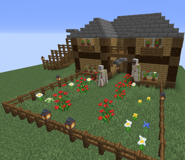 split shared house Minecraft Map