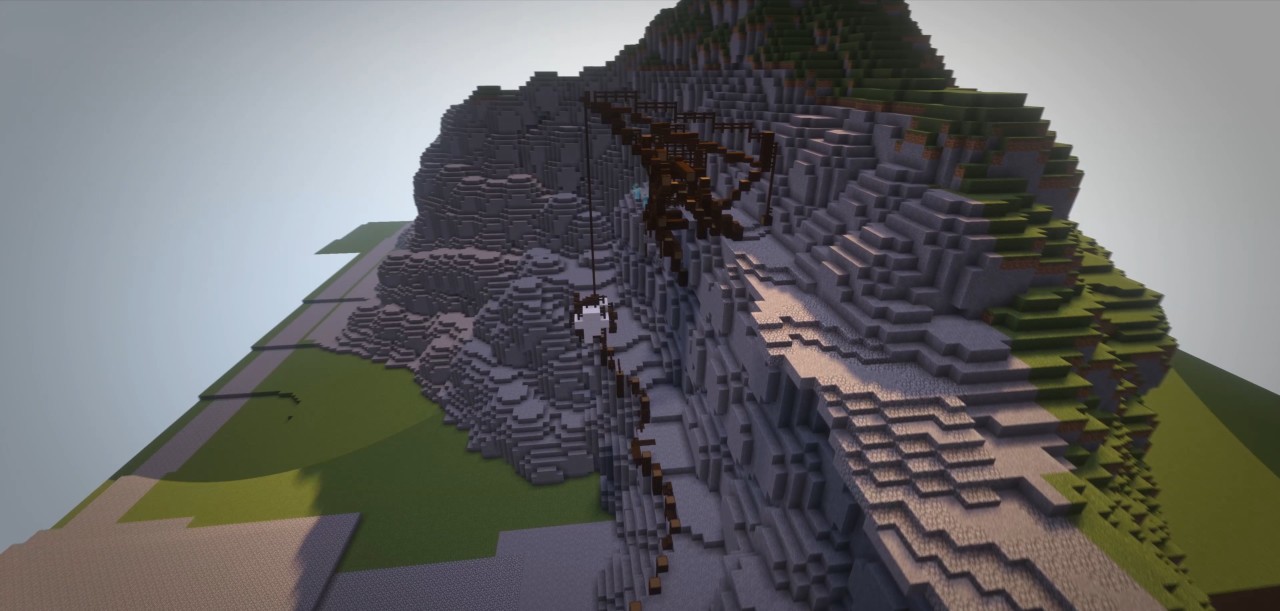 Huge Minecraft Quarry Speedbuild 4K Minecraft Map