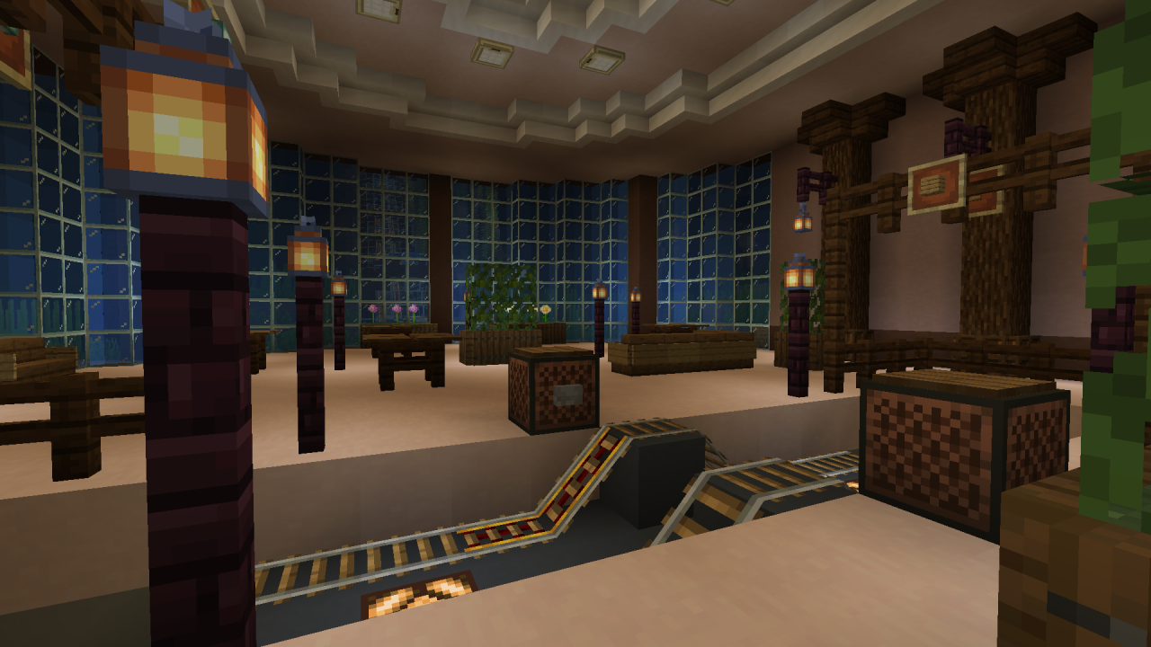 Underwater Trainstation Minecraft Map