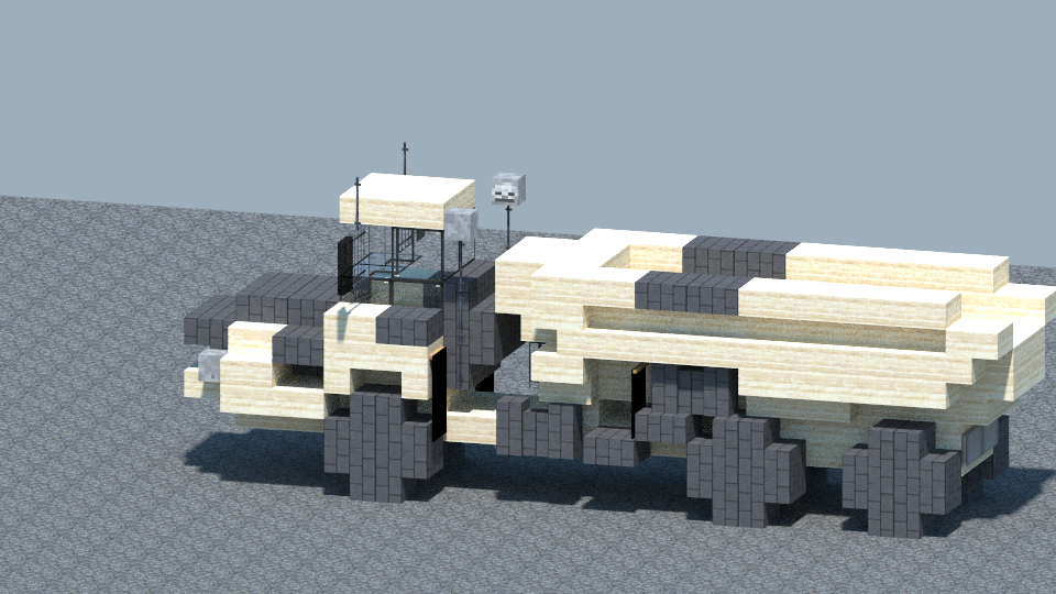 Articulated dump truck [With Download] Minecraft Map