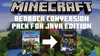Bedrock Conversion Pack for Java Edition 1.21.8 Minecraft Texture Pack