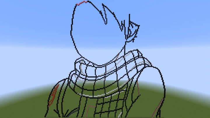 NATSU DRAGNEEL Pixel Art [FAIRY TAIL] Minecraft Map